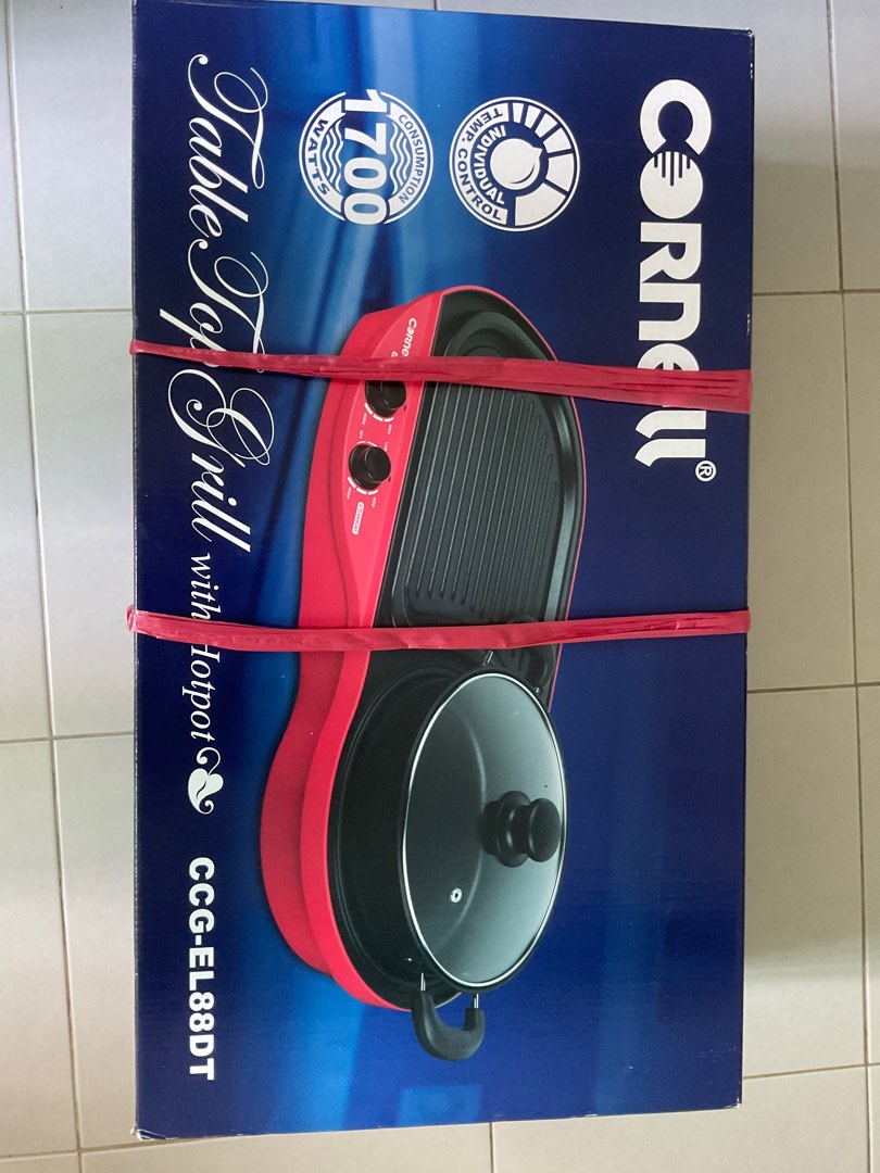 Cornell Table Top Grill with Hotpot, Furniture & Home Living ...