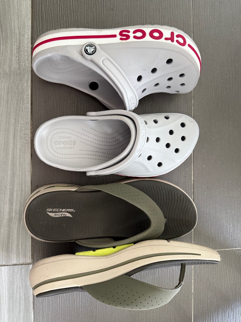 Crocs and Sketchers combo, Men's Fashion, Footwear, Flipflops and ...