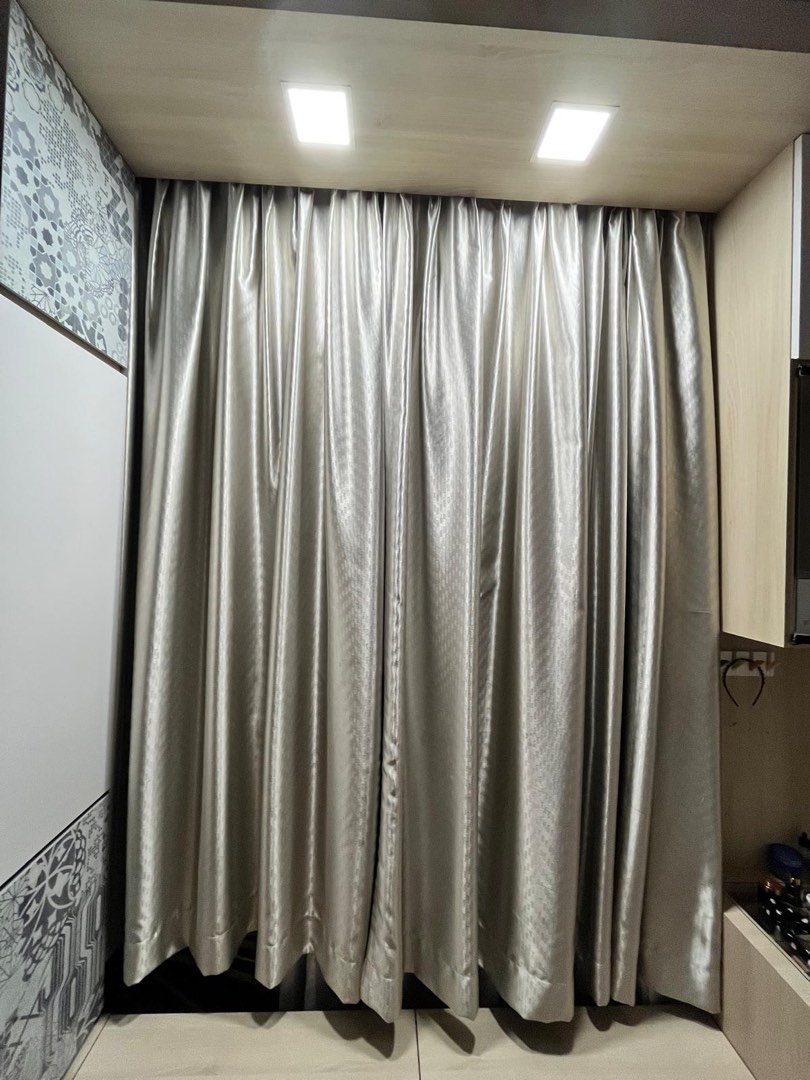 Curtain night curtain block out light, Furniture & Home Living, Home ...