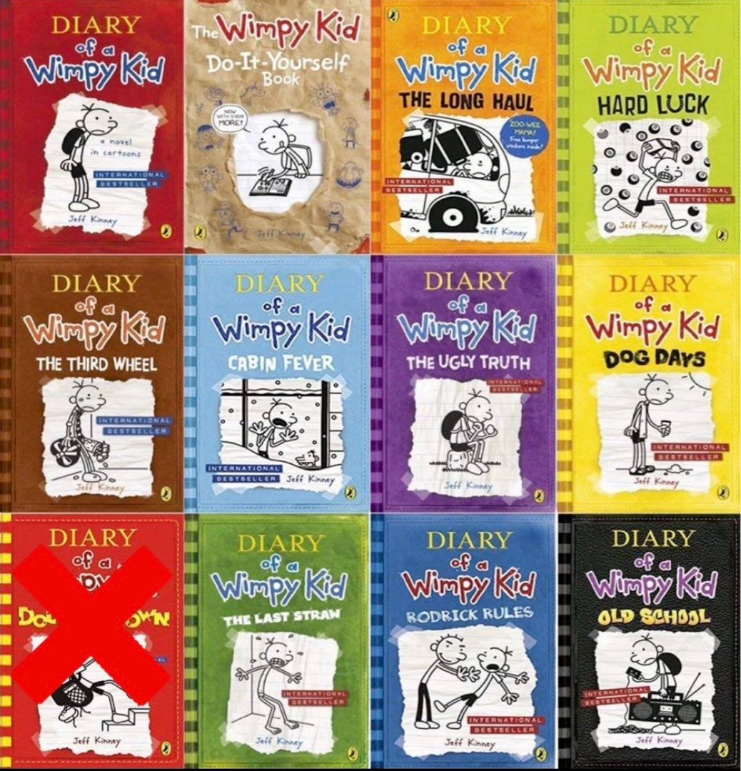 Diary of a Wimpy Kid Book Bundle - 10-Book Collection + Do It Yourself ...