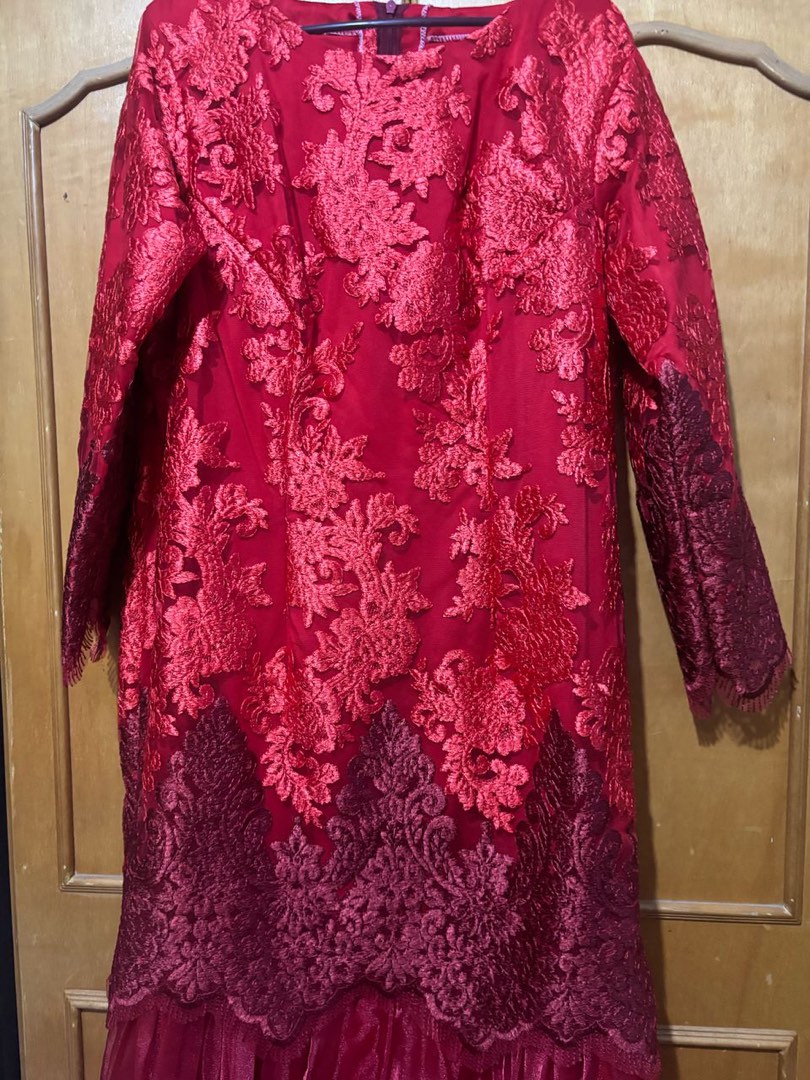 Dress for raya ( Custom Made ), Women's Fashion, Muslimah Fashion, Baju ...