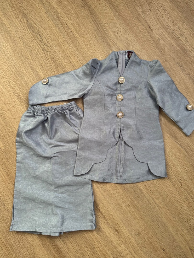 EDRA DESIRE Teruntum Kurung, Babies & Kids, Babies & Kids Fashion on ...