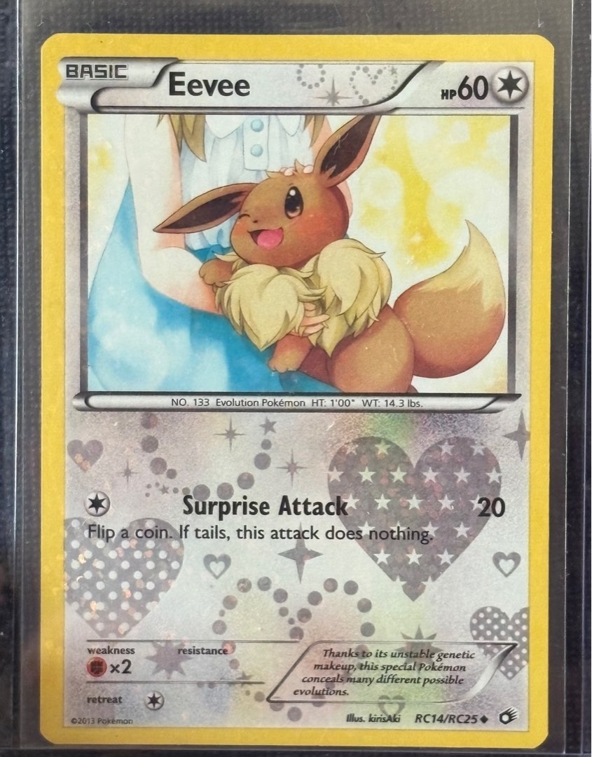 Eevee #RC14 Pokemon Legendary Treasures, Hobbies & Toys, Toys & Games ...