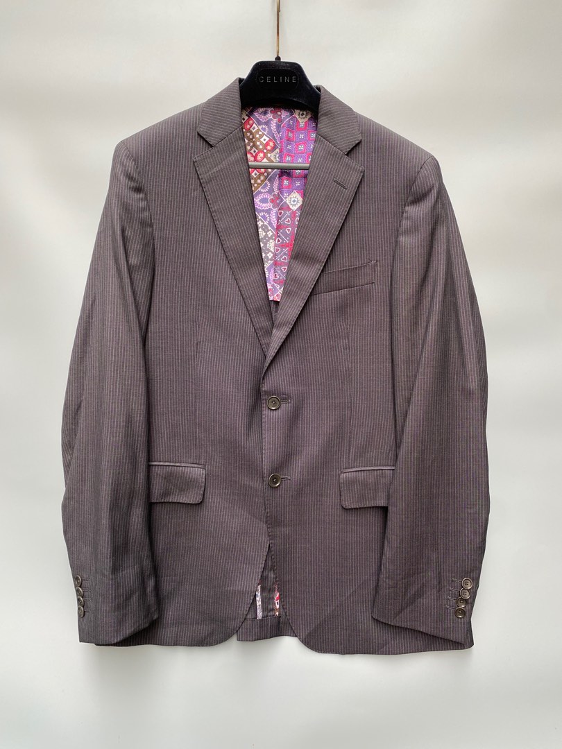 Etro Pinstripe Blazer as New, Men's Fashion, Coats, Jackets and Outerwear on Carousell