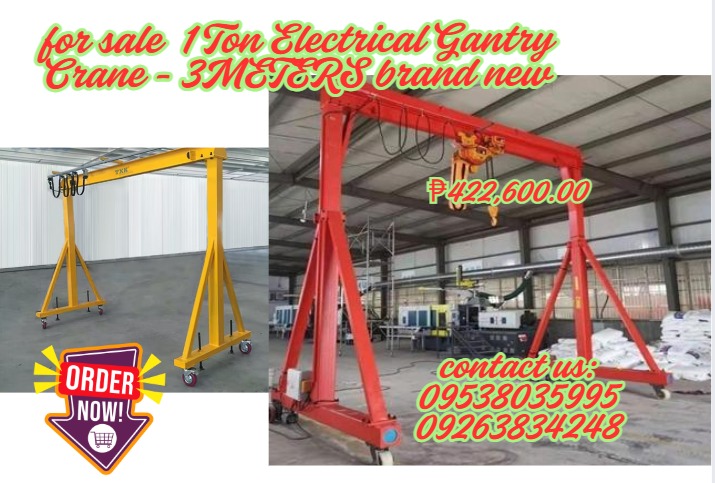 for sale 1 Ton Electrical Gantry Crane - 3METERS brand new, Everything Else, Others on Carousell