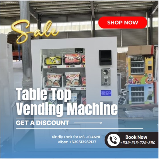 FOR SALE Countertop Snacks and Drinks Mini Vending Machine with Coin ...