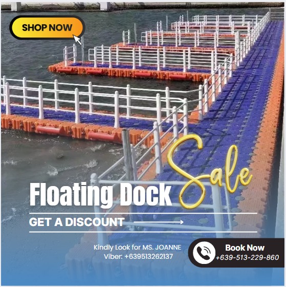 FOR SALE Floating Dock Bright Colors HDPE Material for Pontoon Bridge ...