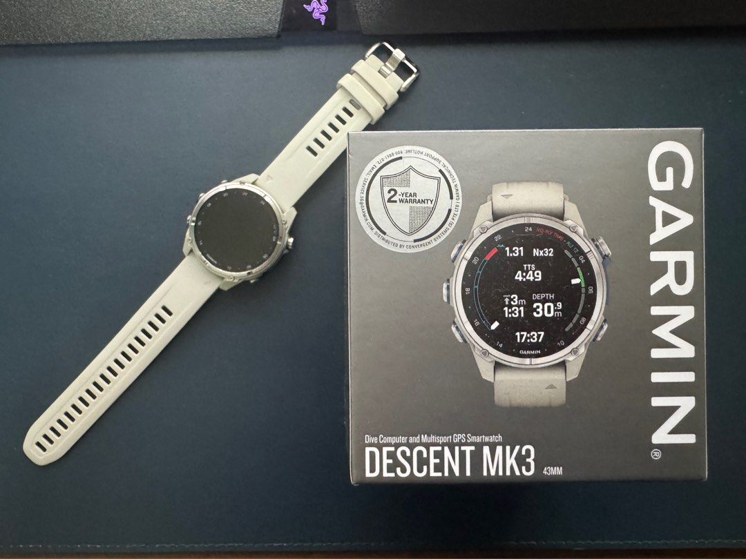Garmin Descent Mk3 (43mm) The Advanced Dive Computer & Smartwatch Sized For Smaller Wrists ...