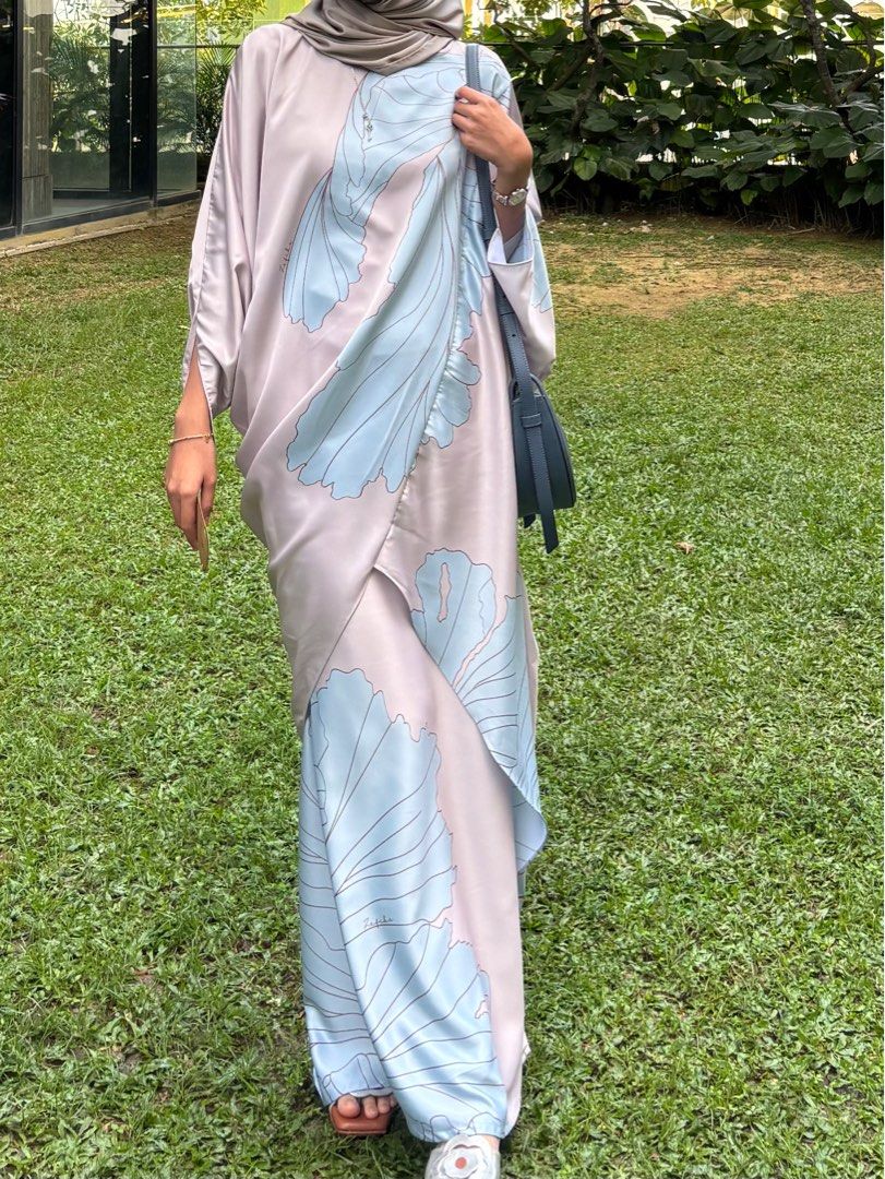 Helena Kaftan- Nude by Zefiks, Women's Fashion, Muslimah Fashion, Baju ...