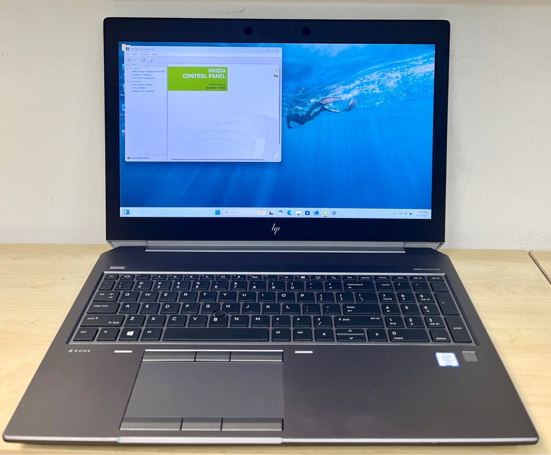 HP ZBook 15 i7 9th Gen Laptop with Nvidia Quadro T1000 4GB Graphics ...