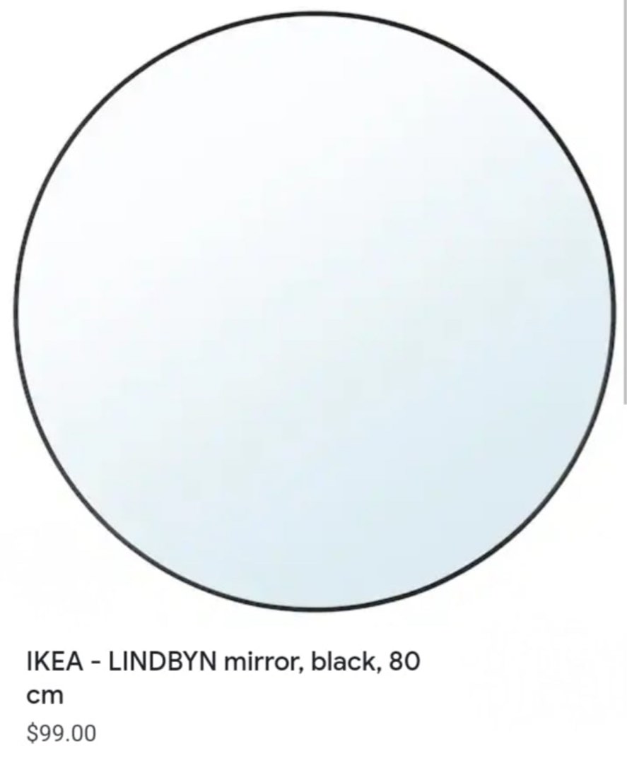 IKEA Lindbyn Mirror, Furniture & Home Living, Home Decor Accessories ...