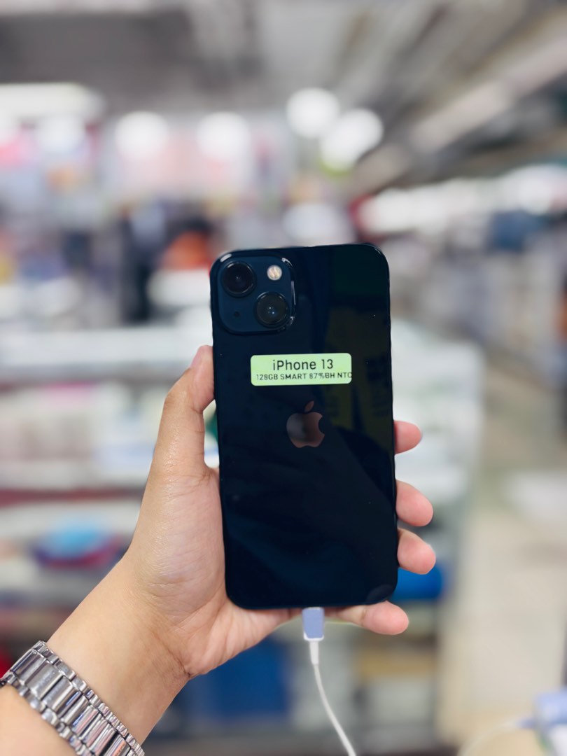 Iphone 13 128Gb 87bh smartlocked 99% smooth NTC, Announcements on Carousell