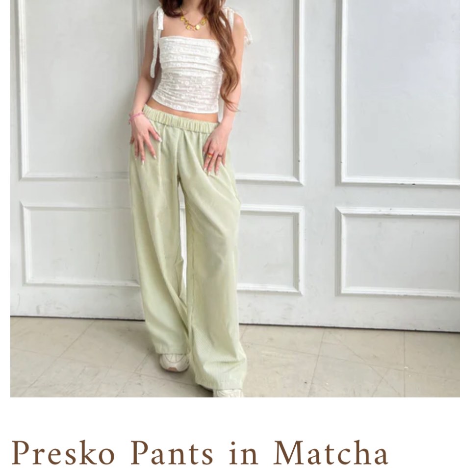 Isa The Label Presko Pants in Matcha, Women's Fashion, Bottoms, Other ...