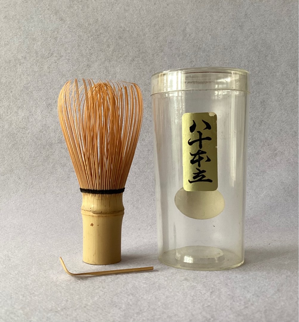 Japanese Bamboo Chasen w/ mini scooper; Matcha Whisk, Furniture & Home ...