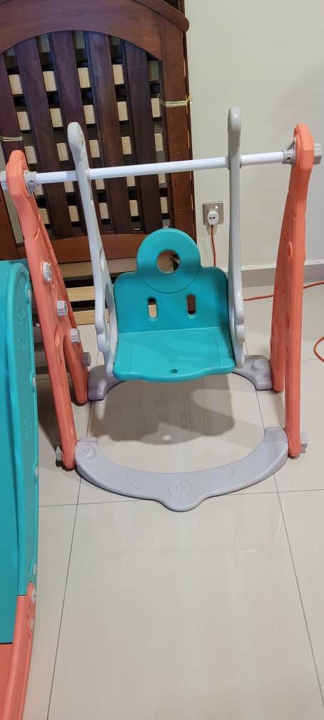 Kids slide and swing set, Babies & Kids, Infant Playtime on Carousell