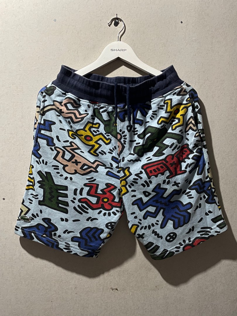 Lacoste X Keith Haring, Men's Fashion, Bottoms, Shorts on Carousell
