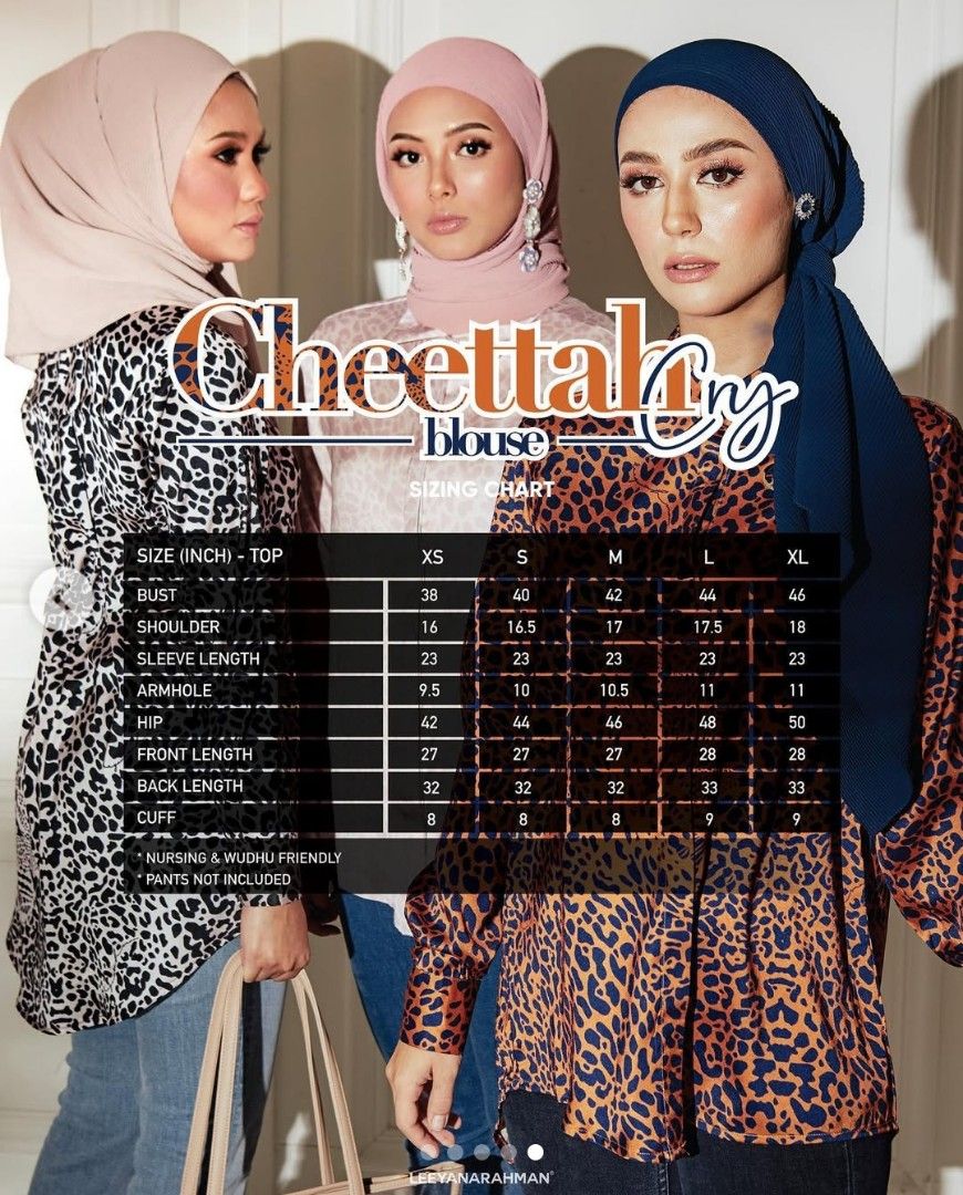 Leeyanarahman cheetah cry oren S, Women's Fashion, Tops, Blouses on ...