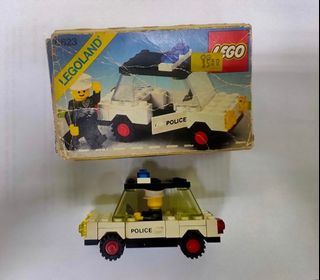Vintage LEGO 600-2: Police Car Set (1978) --- Old Stickered Torso Mini ...