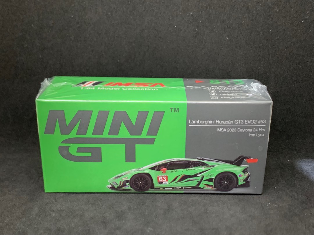 MINI GT 813 Lamborghini Huracan GT3 EVO2 #63 minigt, 興趣及遊戲, 玩具 & 遊戲類 ...