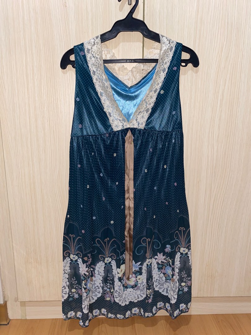Mori Kei Green Dress, Women's Fashion, Dresses & Sets, Dresses on Carousell