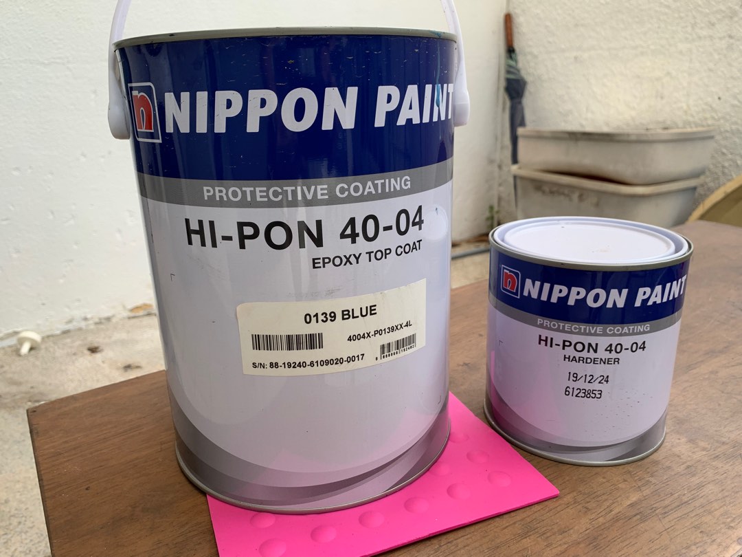 Nippon Paint blue epoxy paint, Furniture & Home Living, Home ...