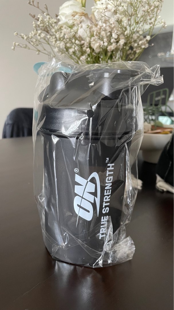 ON Optimum Nutrition Protein Shaker Bottle, Furniture & Home Living ...