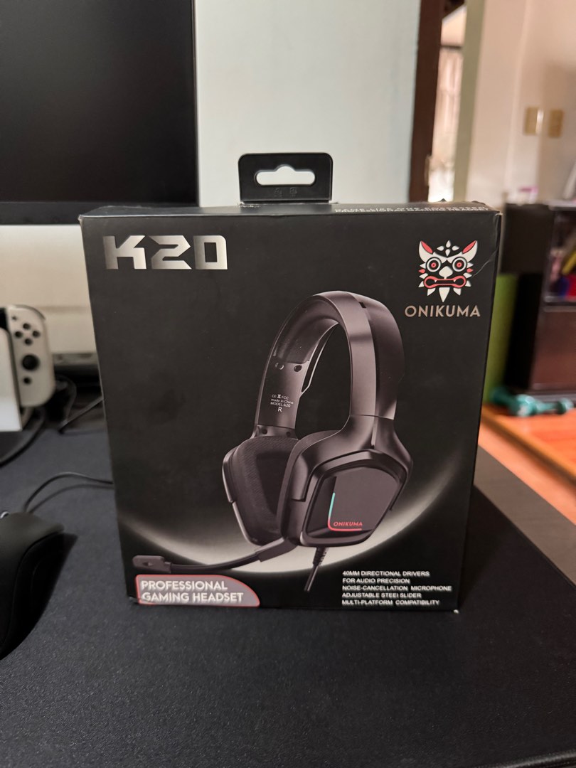 Onikuma K20 Professional Gaming Headset, Audio, Headphones & Headsets ...