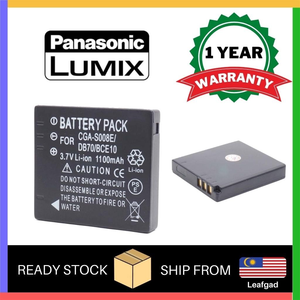 Panasonic Lumix CGA-S008/BCE-10E Rechargeable Battery for Panasonic DMC ...
