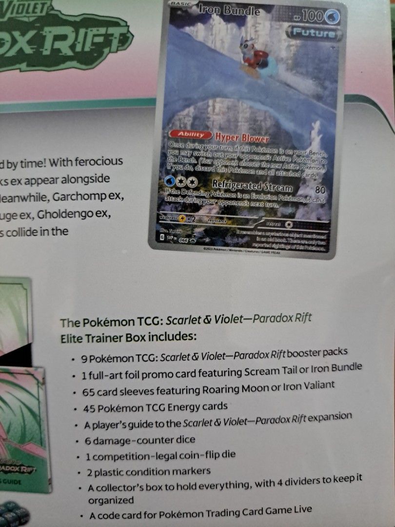 Paradox Rift Elite Trainer Box - Pokemon Card, Hobbies & Toys, Toys ...