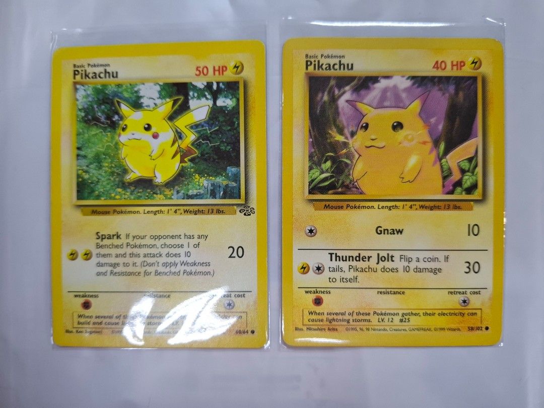 Pokemon Pikachu Base Set & Jungle Set Of 2, Hobbies & Toys, Toys ...