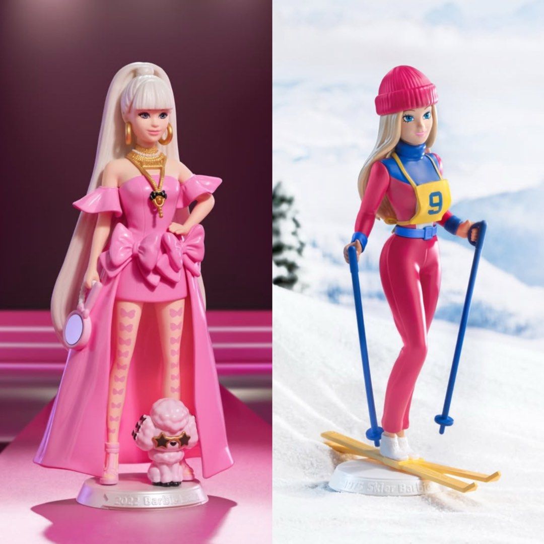 Popmart Barbie Style Icon - 2022 Barbie Extra + 1975 Skier Barbie ...
