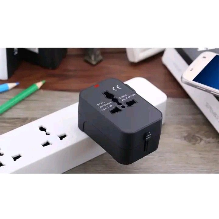 Portable Worldwide Universal Power Travel Adapter Converter All in One ...
