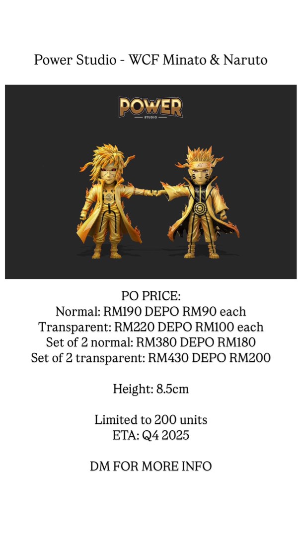Power Studio - WCF Minato & Naruto, Hobbies & Toys, Toys & Games on ...