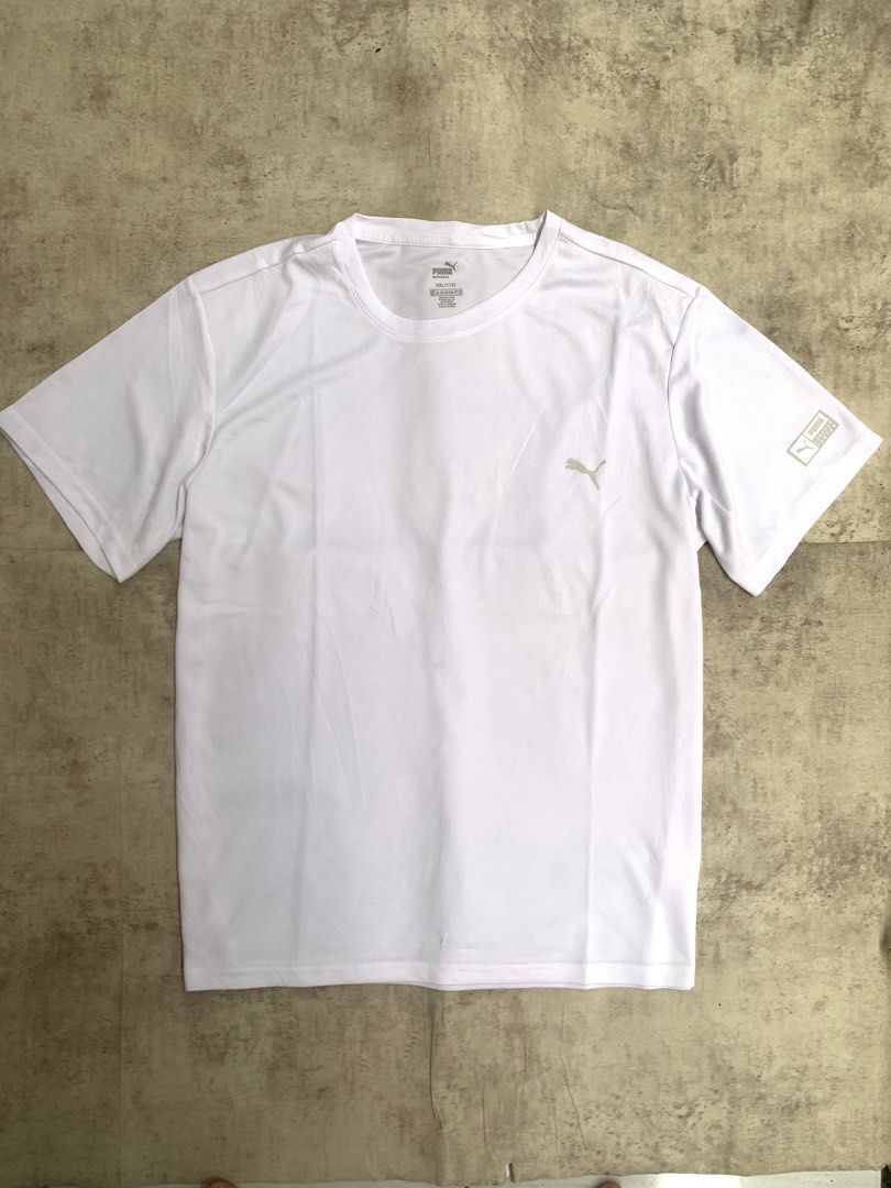 Puma basic logo kaos jersey jumbo olahraga running lari sport gym ...