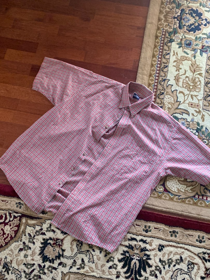 Puritan red checkered button up, Men's Fashion, Tops & Sets, Formal ...