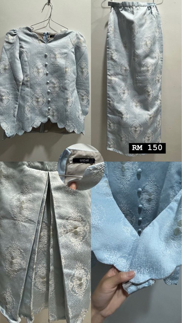 Qiszar RTW Aneesha luxe, Women's Fashion, Muslimah Fashion, Baju Kurung ...