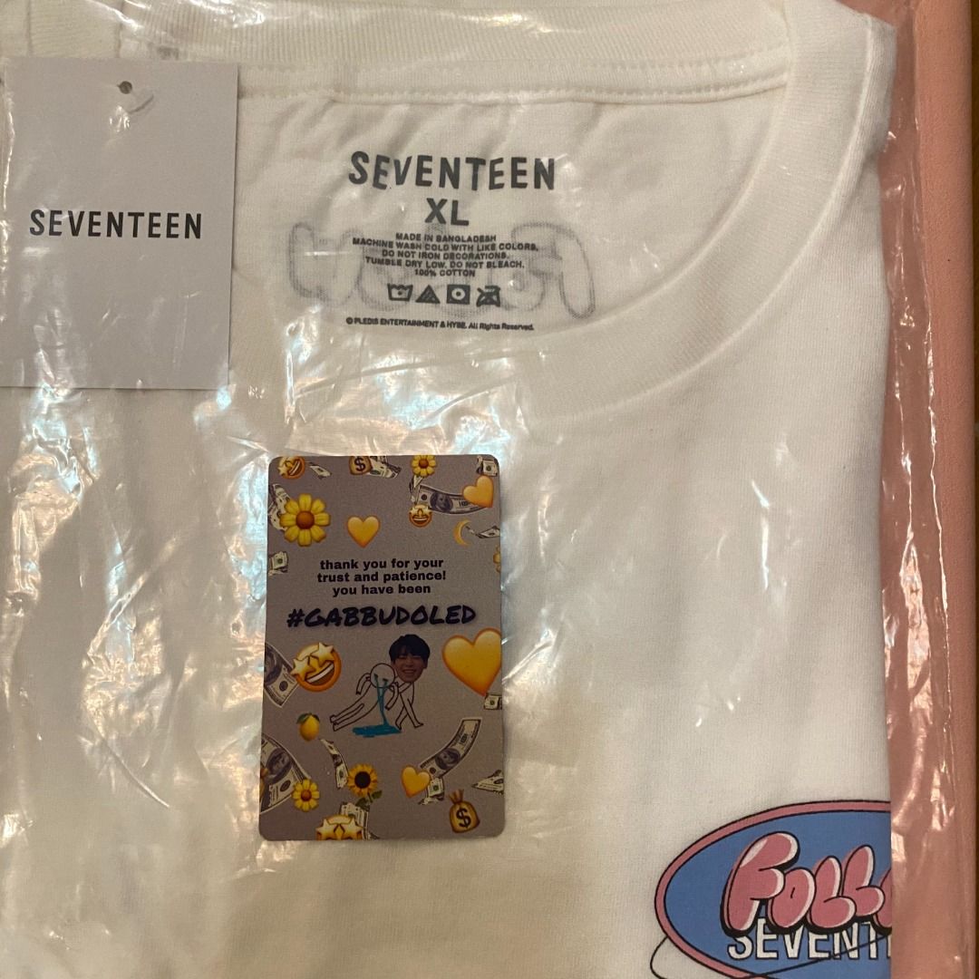 SEVENTEEN Follow Tour Shirt [Official SVT Concert Merch - FTB], Hobbies ...