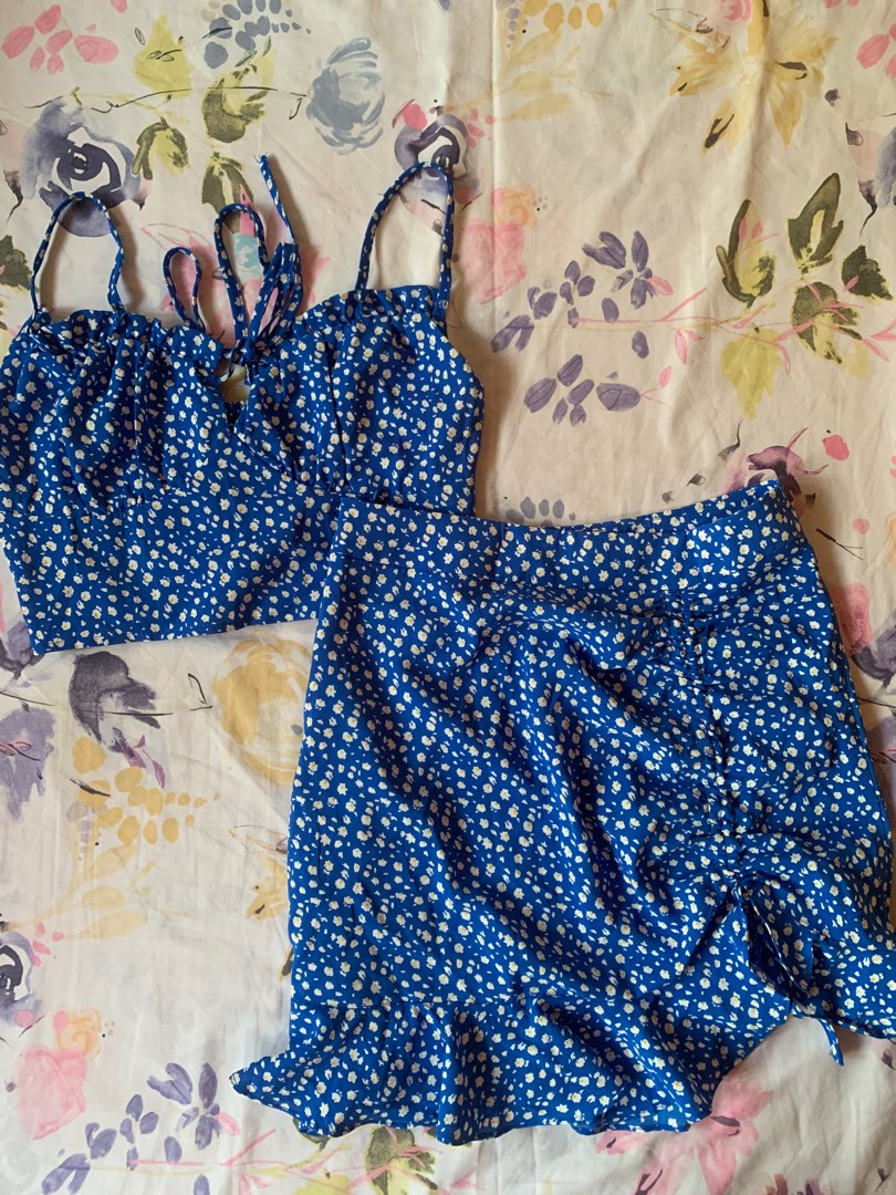 shein blue summer coords, Women's Fashion, Dresses & Sets, Sets or ...