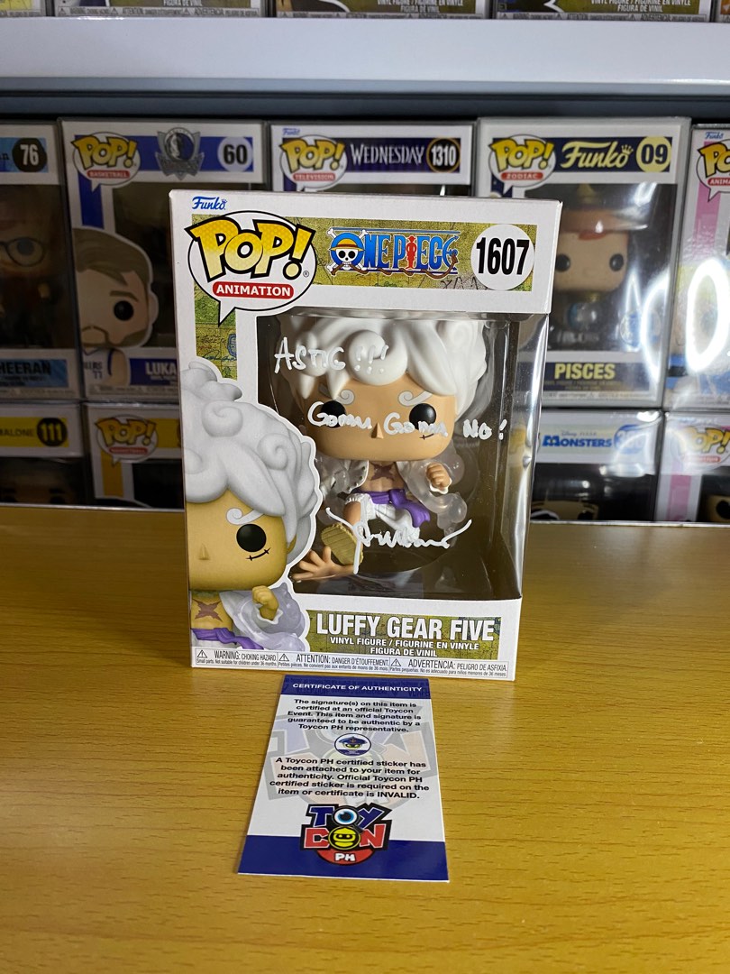 Signed Luffy Gear Five Funko Pop by Filipino VA with COA | Luffy Gear ...