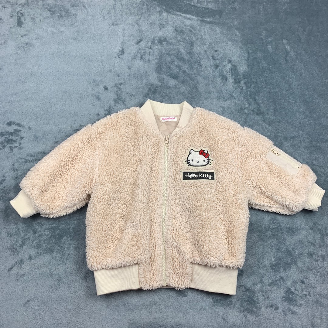 Size 90 Hello Kitty Sherpa Winter Jacket, Babies & Kids, Babies & Kids ...