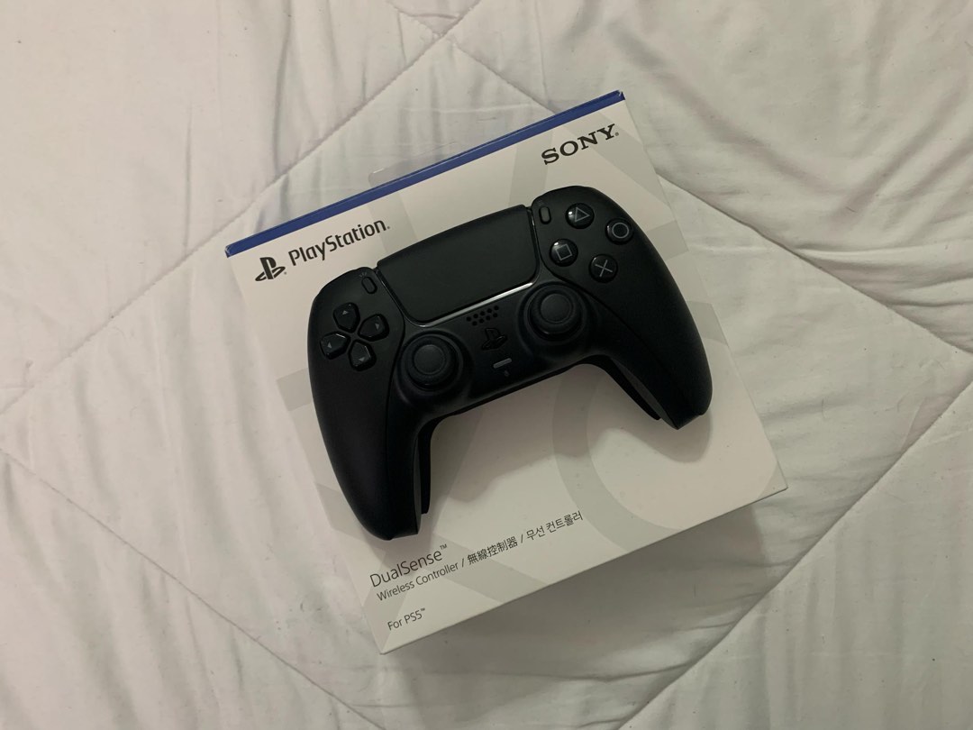 Sony Dualsense Midnight Black PS5 Controller, Video Gaming, Gaming ...