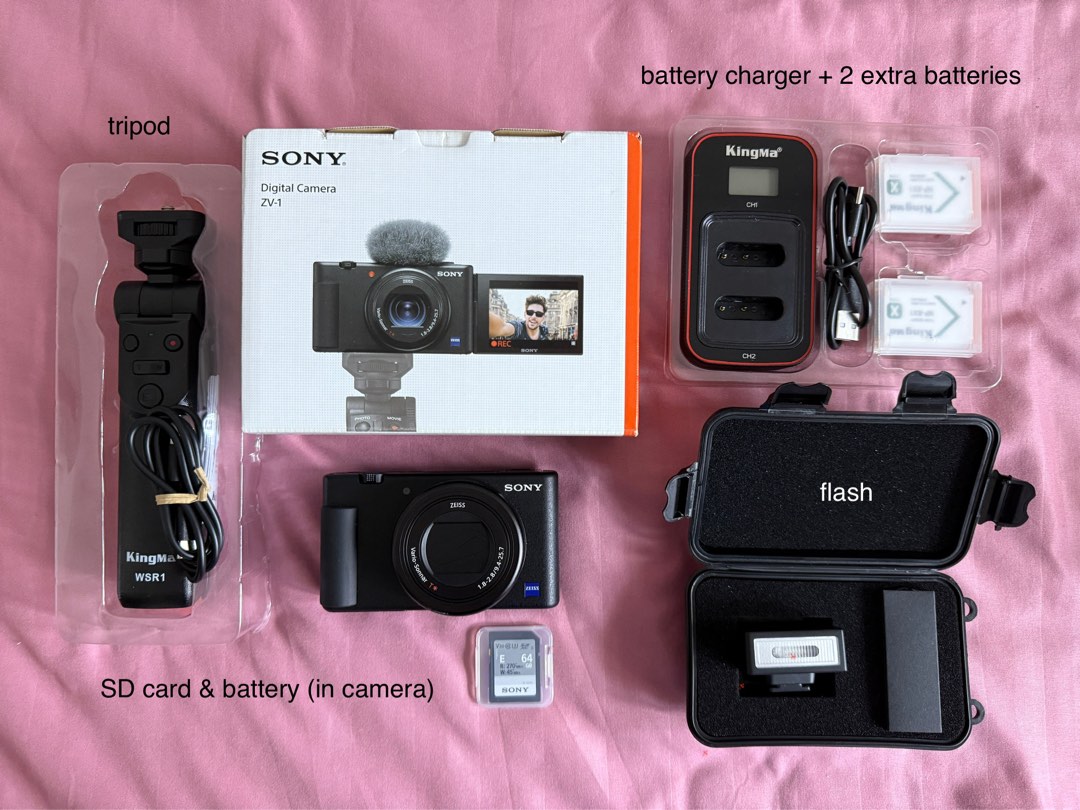Sony ZV1 include accessories (price negotiable), Photography, Cameras ...
