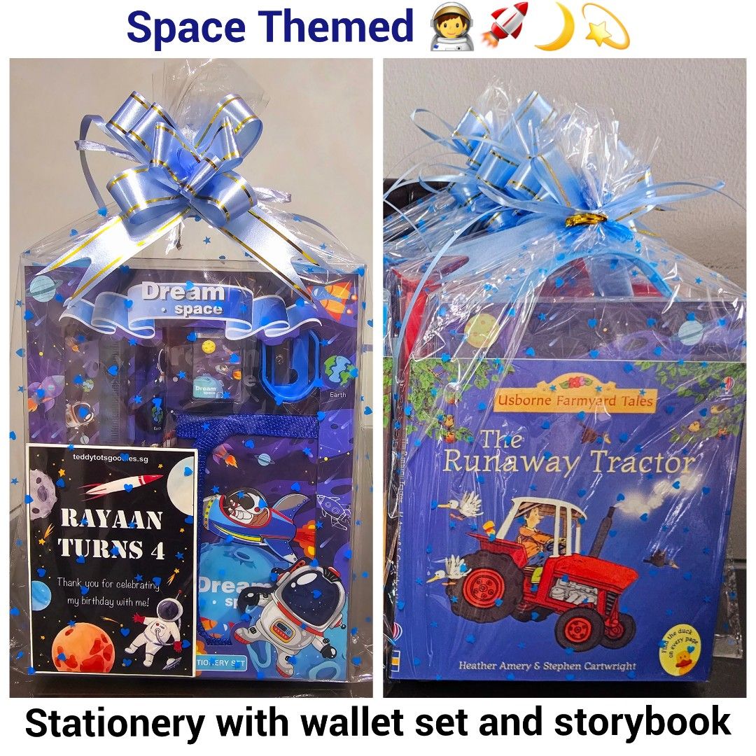Space Themed Goodie Bags | Stationery with wallet set and Storybook ...