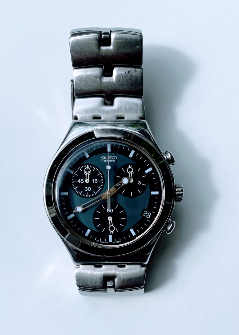 Swiss Made Swatch Irony Chronograph AG 1999 Quartz, Luxury, Watches on ...