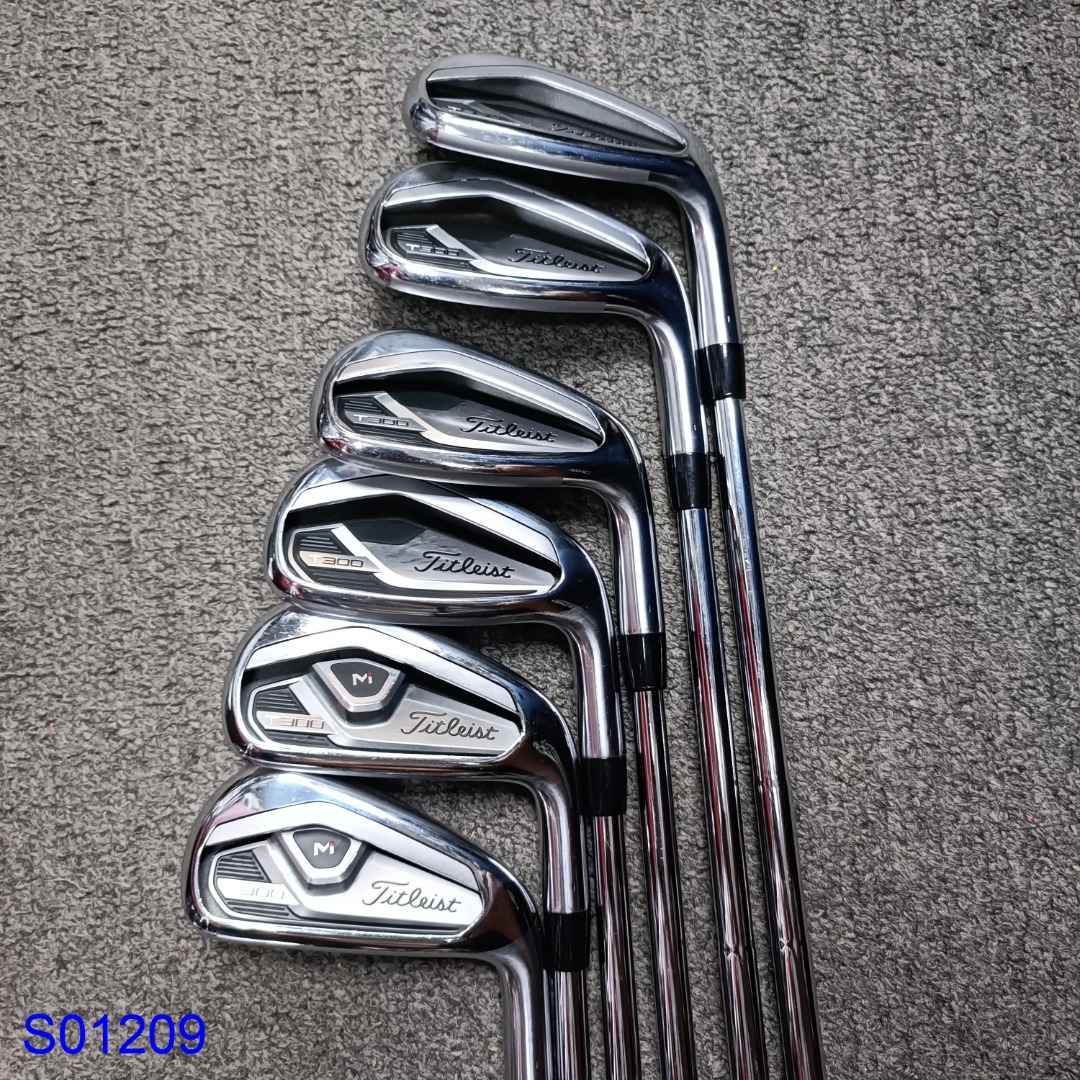 Titleist T300 6 7 8 9 P 48 Golf Iron Set X100 Shaft S01209, Sports Equipment, Sports & Games ...