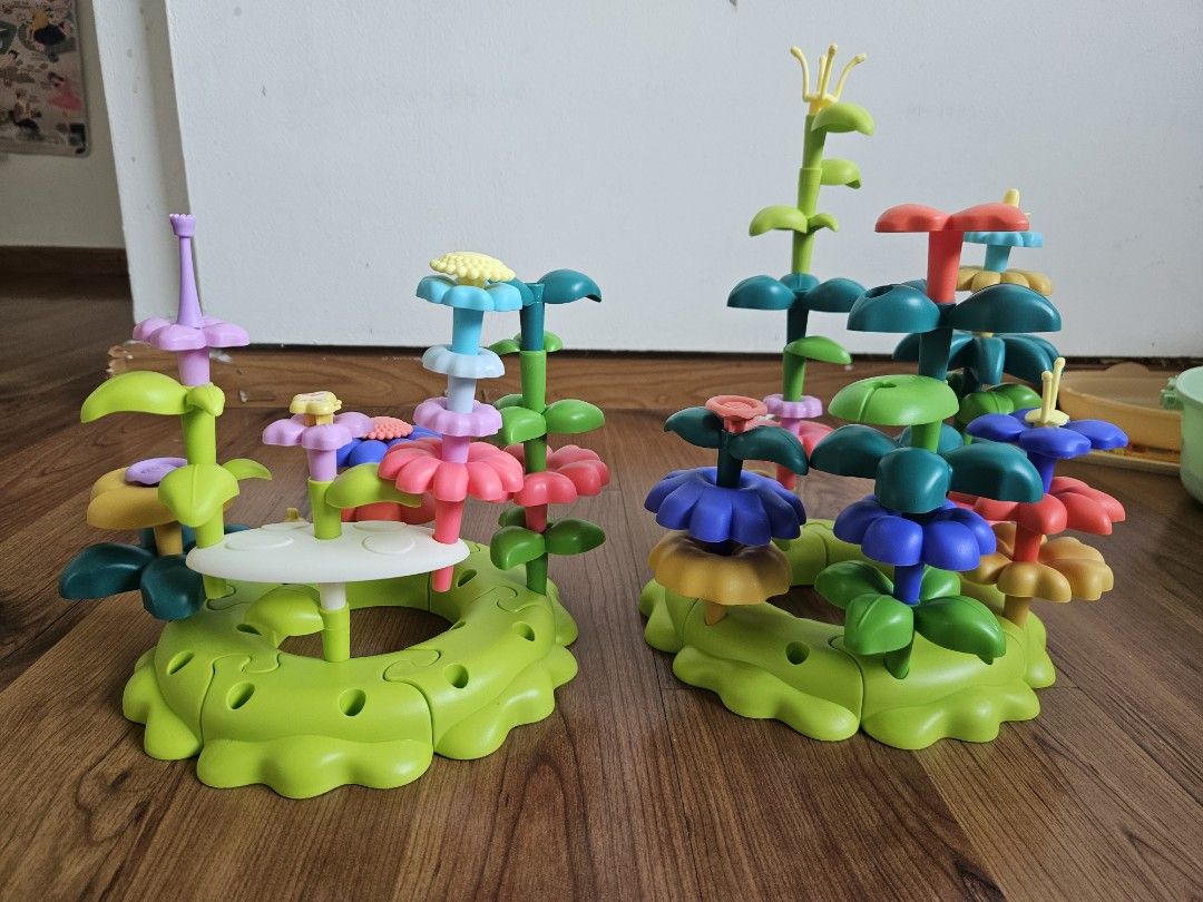 Flower Garden Building Toys Gardening Pretend Play Kit DIY Flower STEM ...