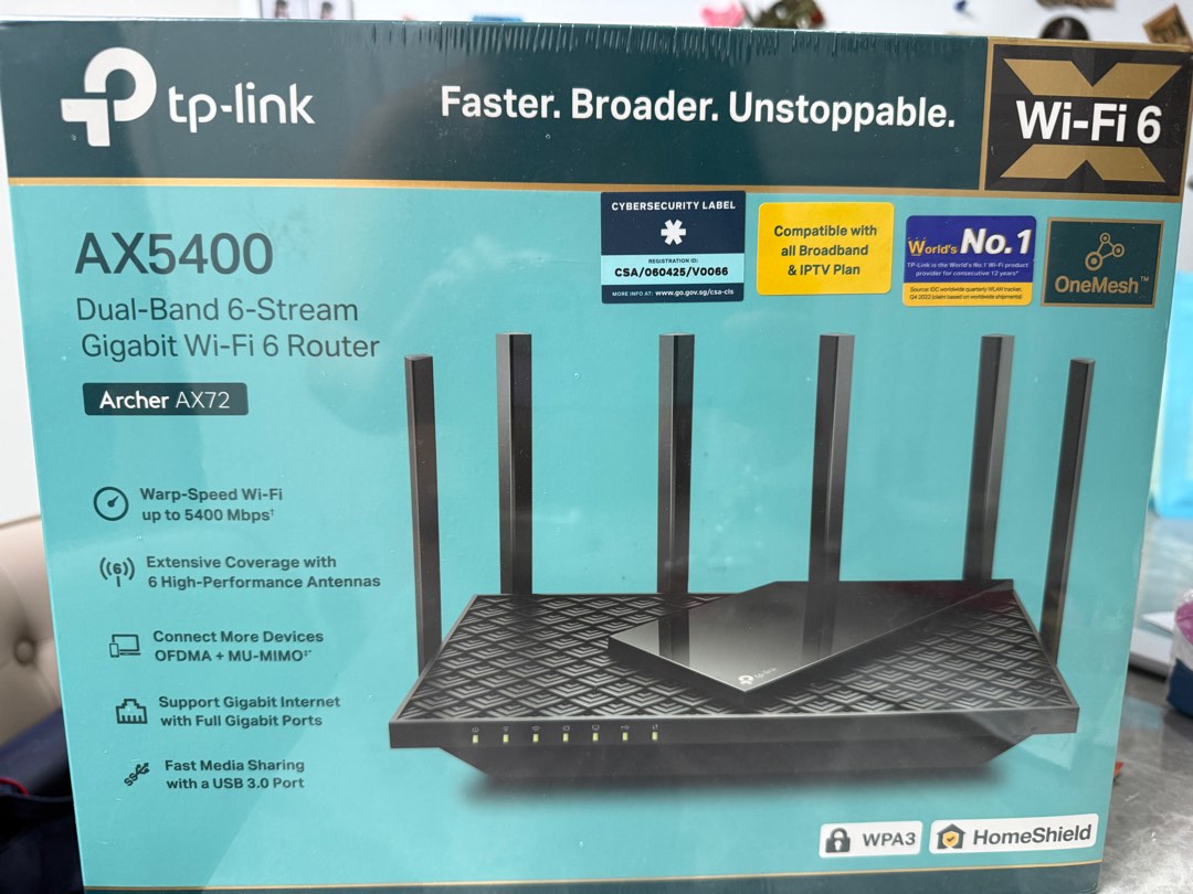 TP LINK AX5400 ROUTER, Computers & Tech, Parts & Accessories ...