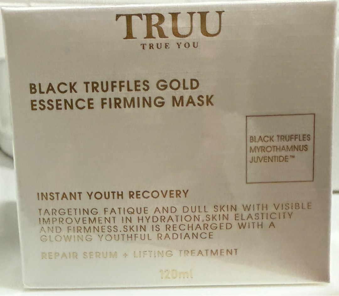 Truu Black Truffles Gold Essence Firming Mask, Beauty & Personal Care ...