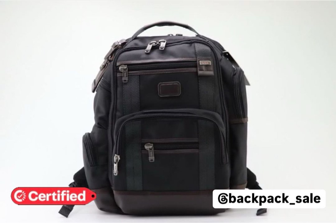 TUMI Alpha Bravo Backpack For Unisex (Model: 222382D) • Embossing: Max ...