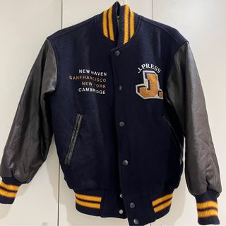 Park Miller varsity jacket leather sleeves, Men's Fashion, Coats ...